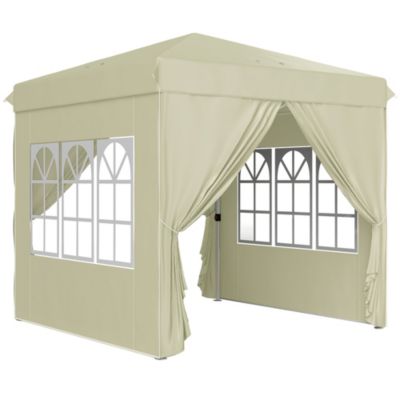 Pavillon pop,up 2.5x2.5m, avec 4 parois, protection UV 50+, pour jardin ...