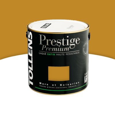 Peinture alkyde murs et boiseries Camel d'or satin 500 ml | Castorama