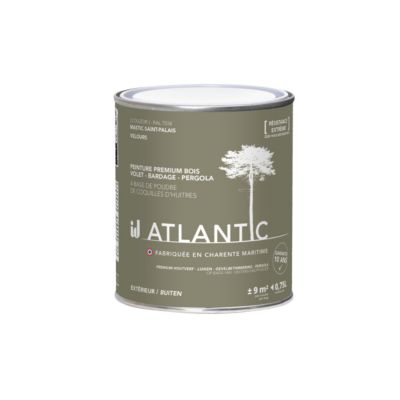 Peinture bois extérieurs - RAL 7034 mastic Saint palais - 750ML - ATLANTIC