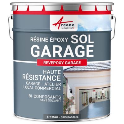 PEINTURE EPOXY SOL GARAGE - REVEPOXY GARAGE Gris Basalte - RAL 7012 ...