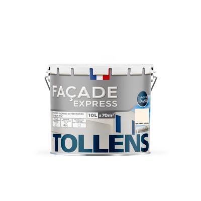 Peinture extérieure façade Tollens express RAL 9001 ton pierre 10L ...
