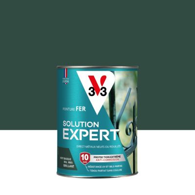 Peinture extérieure fer Solution expert vert basque brillant V33 250ml