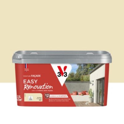 Peinture façade beige ton pierre mat V33 Easy Rénovation 2.5 L