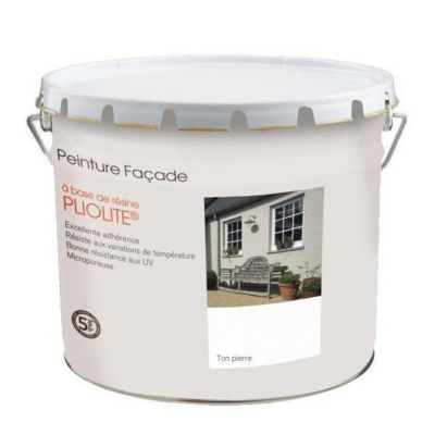 Peinture façade pliolite ton pierre 10L