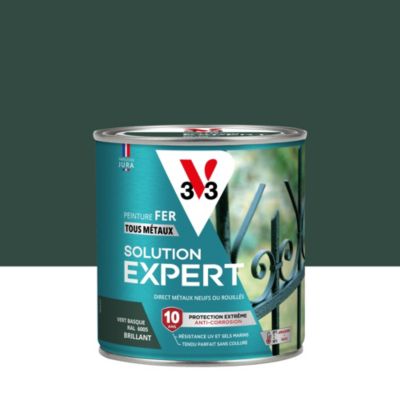 Peinture fer extérieur vert basque brillant V33 Solution Expert 0.5 L