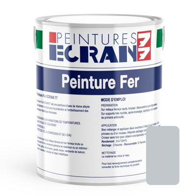 Peinture fer professionnelle, satin, peinture opacifiante, sans odeur ...