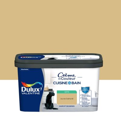 Peinture haute résistance Crème de couleur cuisine et bain Dulux ...
