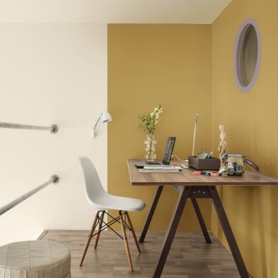 Peinture intérieure couleur Crème De Couleur Dulux Valentine satin ...