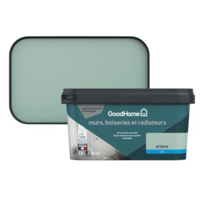 Peinture intérieure couleur murs, boiseries et radiateurs GoodHome ...