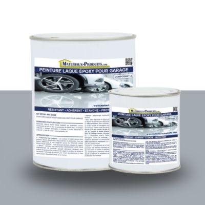 Peinture laque époxy pour garage Kit de 5 Kg Gris Béton RAL 7040 - MATPRO