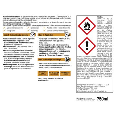 Peinture métal extérieur direct sur rouille blanc cassé brillant ...