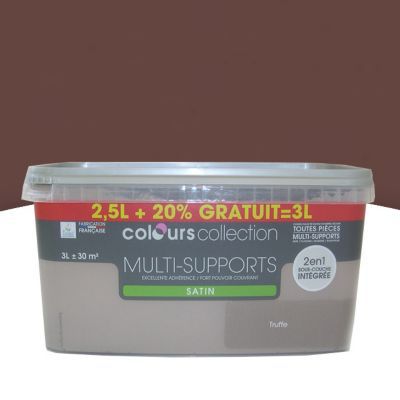 Peinture multi-supports Talc Satin 2,5L +20% | Castorama