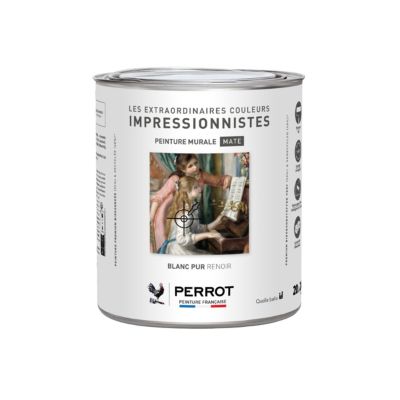 PEINTURE MURALE MATE BLANC PUR RENOIR 500ML - PERROT