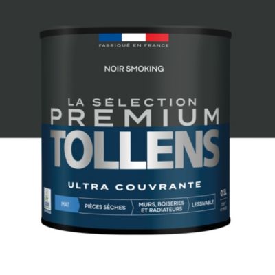 Peinture murs, boiseries et radiateurs noir smoking mat Tollens Premium ...