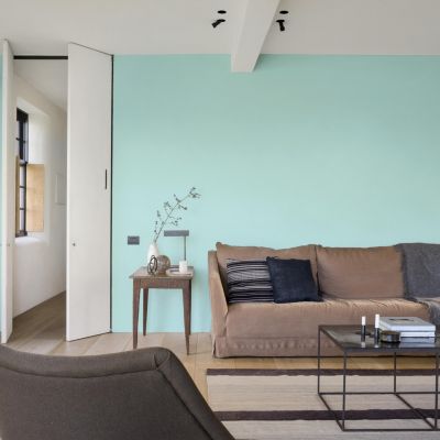 Peinture murs et boiseries bleu aqua mat Dulux Valentine Color Resist 2.5 L