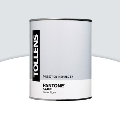Peinture murs et boiseries Tollens Pantone 14-4201 lunar rock satin 1L ...