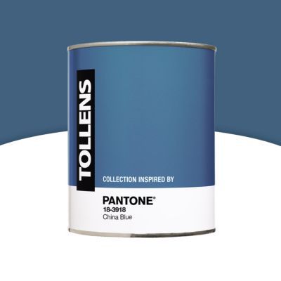 Peinture murs et boiseries Tollens Pantone 18-3918 china blue satin 1L