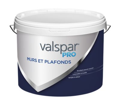 Peinture murs et plafonds Valspar Pro 10L mat lisse Base C | Castorama