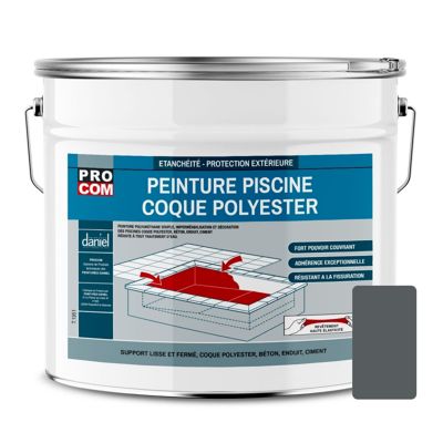 Peinture piscine coque polyester et béton, peinture piscine ...