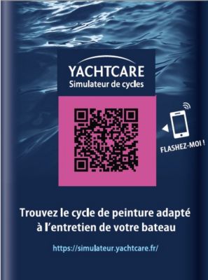 Peinture pour cales, coffres et ponts blanc satin Yachtcare 750 ml