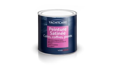 Peinture pour cales, coffres et ponts blanc satin Yachtcare 750 ml