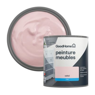 Peinture pour meubles bois, mélaminé et métal GoodHome mat rose Sakai ...