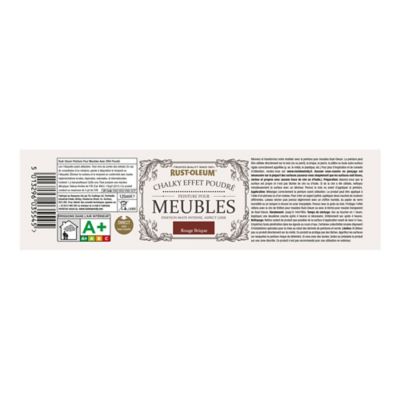Peinture pour meubles Rust-Oleum rouge brique effet poudré mat intense ...