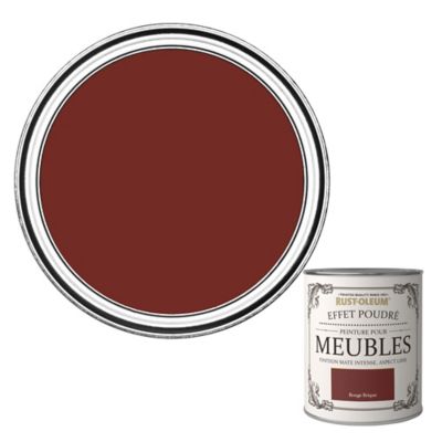 Peinture pour meubles Rust-Oleum rouge brique effet poudré mat intense ...
