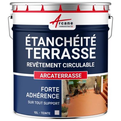 Peinture, résine étanchéité Terrasse et Balcon : ARCATERRASSE Gris - 10 ...