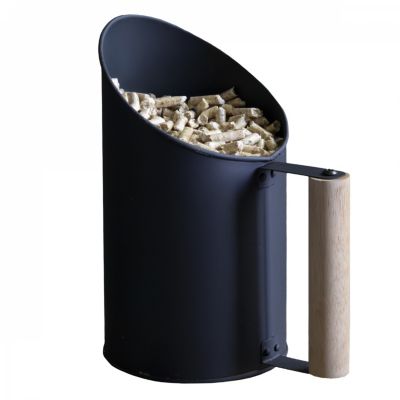 Pelle à granulés, pellets en fer de zinc et poignée en bois - 1.5L ...
