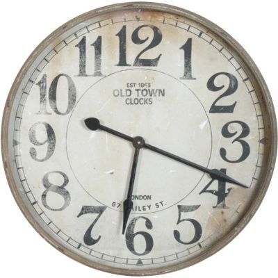 Pendule en fer Old town 74 cm - 74 x 9 Type: Horloge et pendule