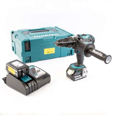 Perceuse visseuse a percussion makita dhp 451 rtj sans fil 80.0 Nm 18 V ...