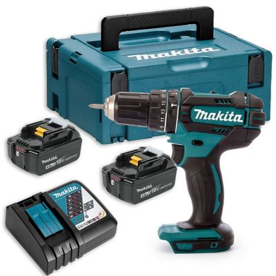 Perceuse-visseuse Makita DHP482 18V (percussion). Kit : 2x4,0Ah ...