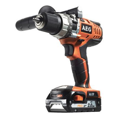 Perceuse visseuse à percussion sans fil AEG BSB18 18V - 2Ah | Castorama