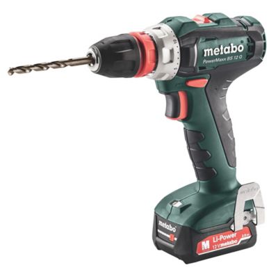 Perceuse visseuse sans fil Metabo 12V PowerMaxx BS 12 Q - 2 x 2Ah