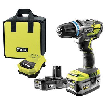 Perceuse visseuse sans fil Ryobi R18PDBL-LL52S 18V - 2/5AH | Castorama