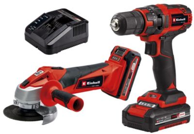 Perceuse-visseuse sans fil TC-CD 18/35 Li + meuleuse d’angle sans fil ...