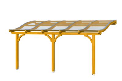 Pergola adossée SKAN HOLZ VENEZIA 541x389cm, bois lamellé-collé ...
