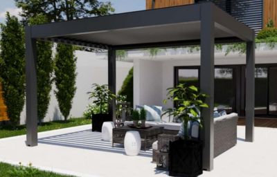 Pergola autoportante bioclimatique motorisée ADONIS 400x300x250 cm ...