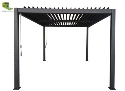 Pergola bioclimatique autoportante manuelle aluminium Green Outside ...