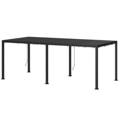 Pergola lames orientables 2 zones grande taille dim. 5,95 x 3 x 2,25 m ...