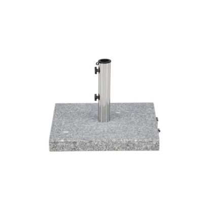 Pied de Parasol Moucheté Carré "Stathera" 50cm Gris