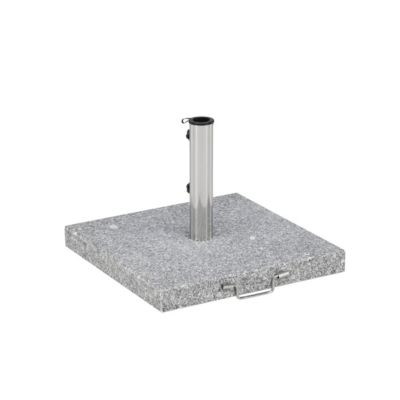 Pied de Parasol Moucheté Carré "Stathera" 50cm Gris