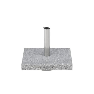 Pied de Parasol Moucheté Carré "Stathera" 50cm Gris