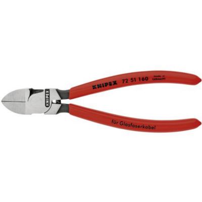 Pince coupante diagonale Knipex 72 51 160 160 mm pour câbles à fibre ...