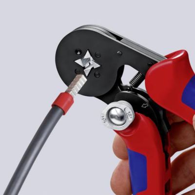 Pince à sertir auto-ajustable KNIPEX 97 53 04, accès latéral ...