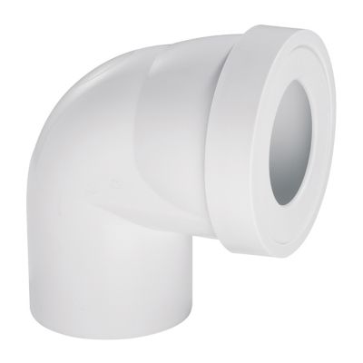 Pipe WC courte coudée mâle 90° Wirquin