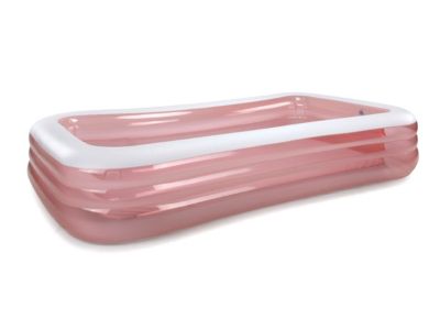 Piscine gonflable rectangulaire Givrée Rose - Intex | Castorama