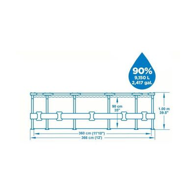 Piscine tubulaire Steel Pro Max ronde 3,66 x 1,00 m - Bestway