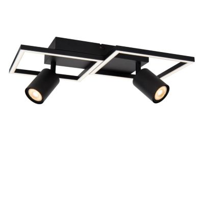 Plafonnier ARIANNE en aluminium avec 2xGU10 - Noir - Lucide